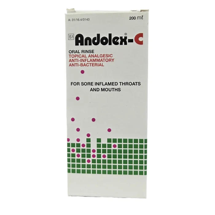 Andolex-c anti-b mouthwash 200ml | Pharmaplus | Pharmaplus