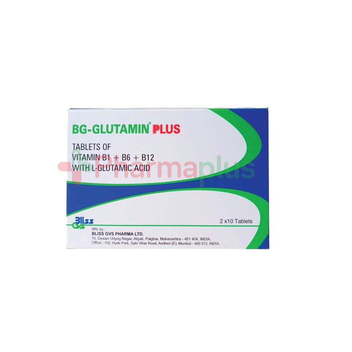 Bg-glutamin plus tablets 20s | Pharmaplus | Pharmaplus