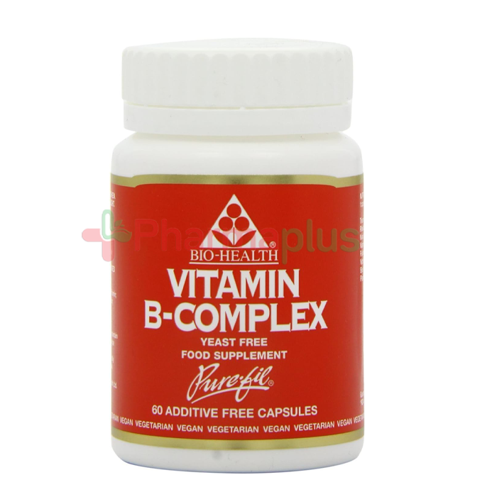 Bio health vitamin b complex caps 60`s | Pharmaplus | Pharmaplus