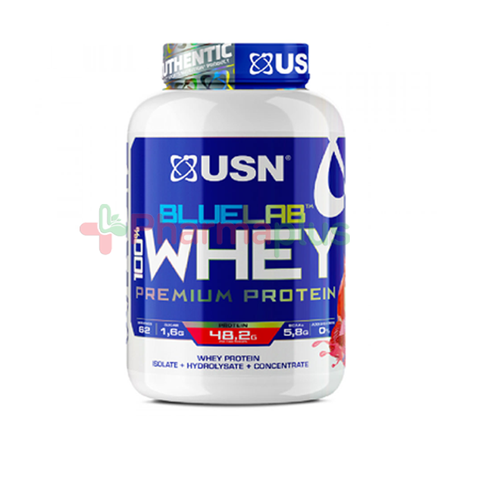 Blue lab 100% premium whey strawberry 454g | Pharmaplus | Pharmaplus