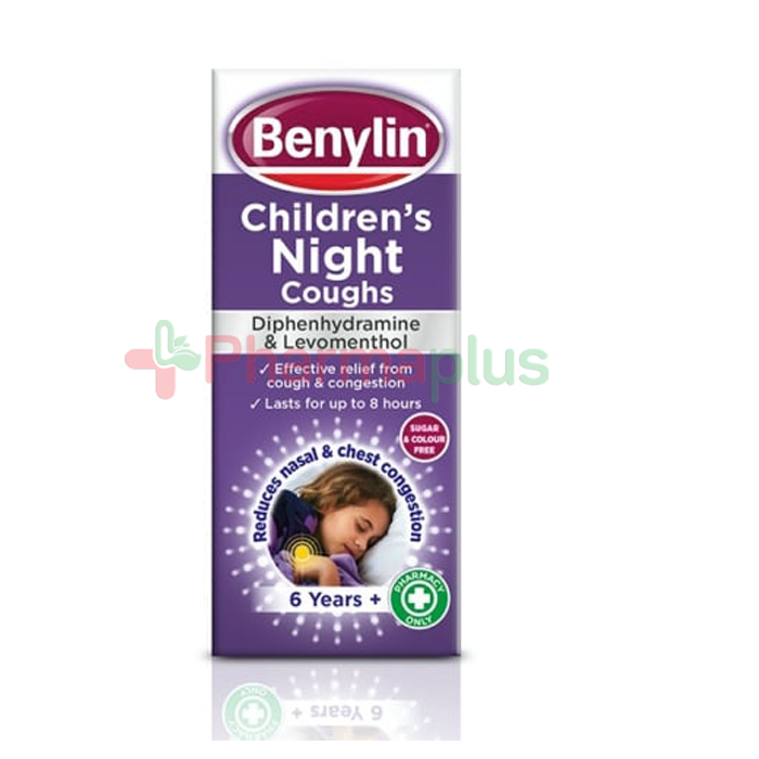Benylin night coughs child 6+ 125mls | Pharmaplus | Pharmaplus