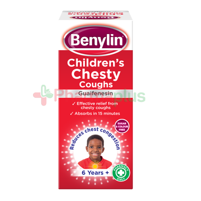 Benylin children`s chesty cough 6+ 125ml | Pharmaplus | Pharmaplus