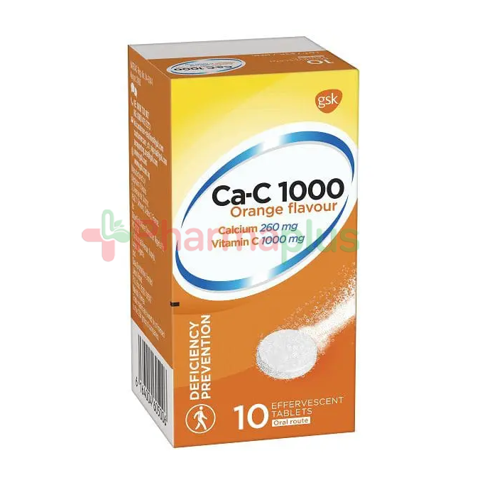 Ca-c 1000 sandoz tablets orange 10s | Pharmaplus | Pharmaplus