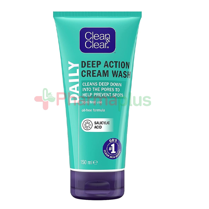 Clean and clear deep action cream wash 150ml | Pharmaplus | Pharmaplus