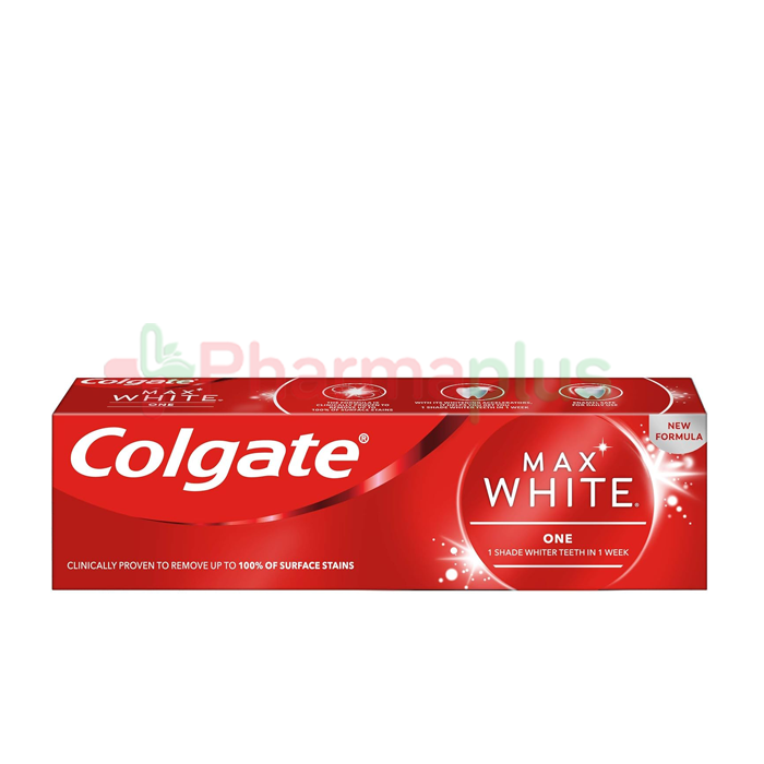 Colgate max white one toothpaste 75ml | Pharmaplus | Pharmaplus
