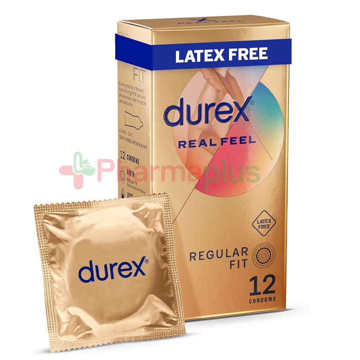Durex real feel 12`s | Pharmaplus | Pharmaplus