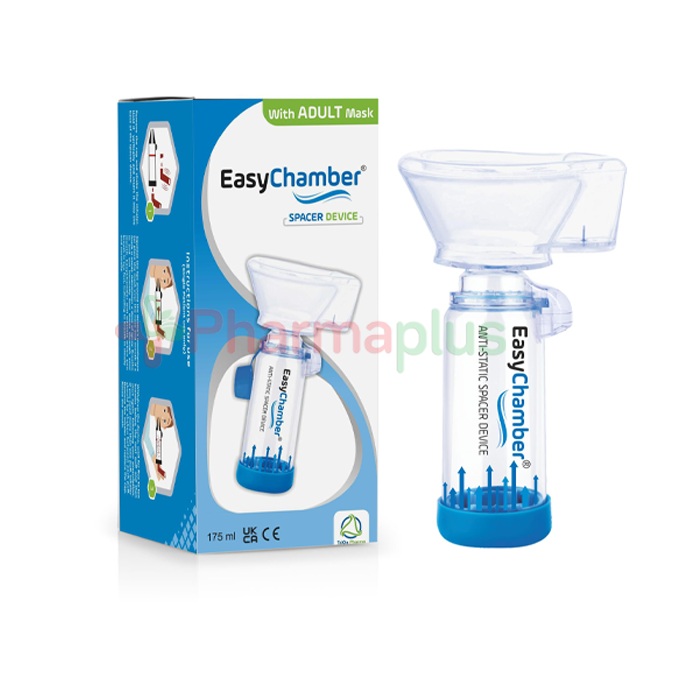 Easychamber spacer with adult mask | Pharmaplus | Pharmaplus
