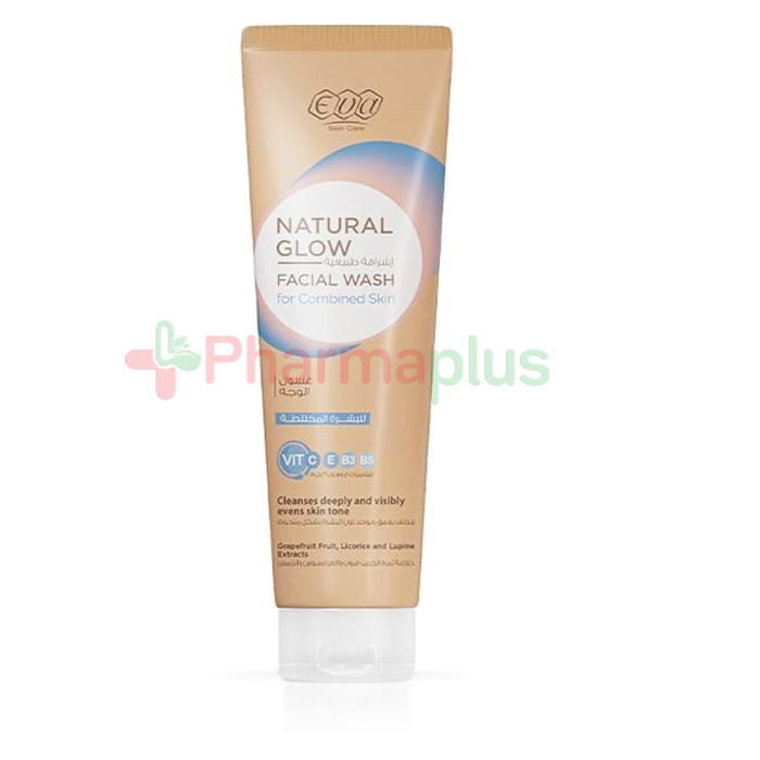 Eva natural glow facial wash combined skin 100ml | Pharmaplus | Pharmaplus