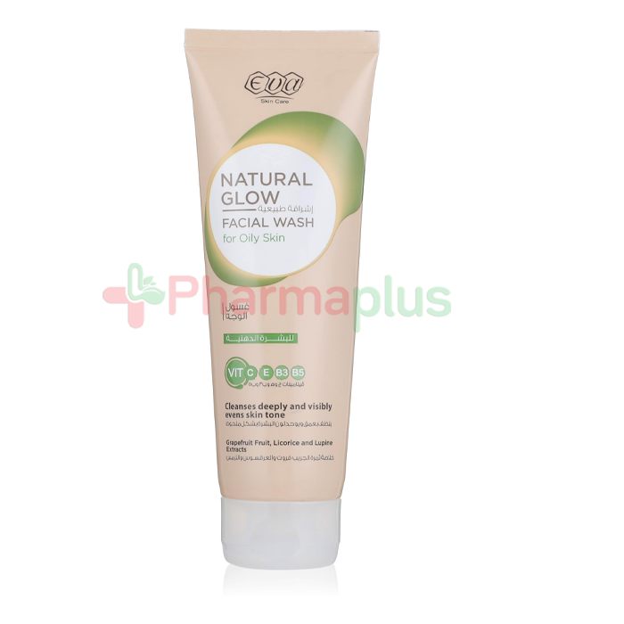 Eva natural glow facial wash oily skin 100ml | Pharmaplus | Pharmaplus