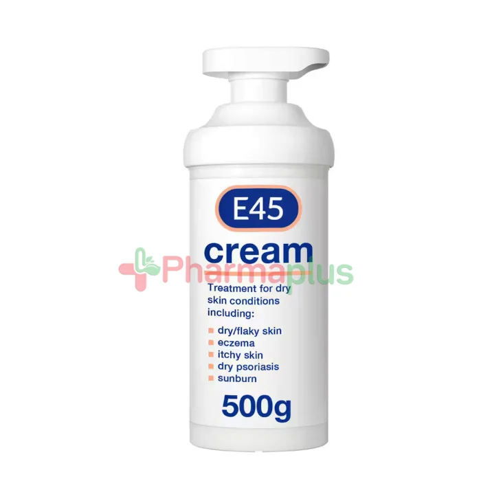 E-45 cream 500g pump(dispensing pack) | Pharmaplus | Pharmaplus