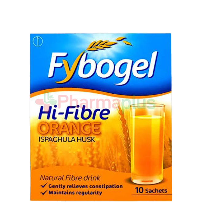 Fybogel hi-fibre orange 10`s | Pharmaplus | Pharmaplus