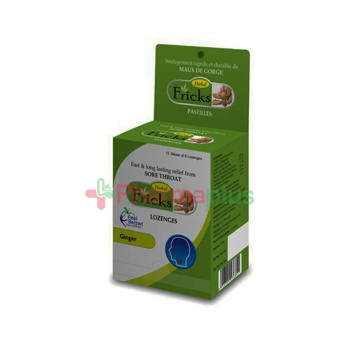 Fricks herbal lozenges (ginger) 72's | Pharmaplus | Pharmaplus