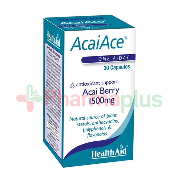 Healthaid acaiace (acai berry 1500mg)30`s caps | Pharmaplus | Pharmaplus
