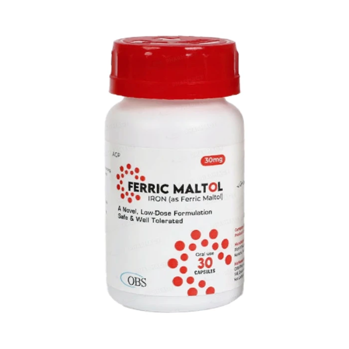 Ida iron 30mg (ferric maltol) caps 30's | Pharmaplus | Pharmaplus