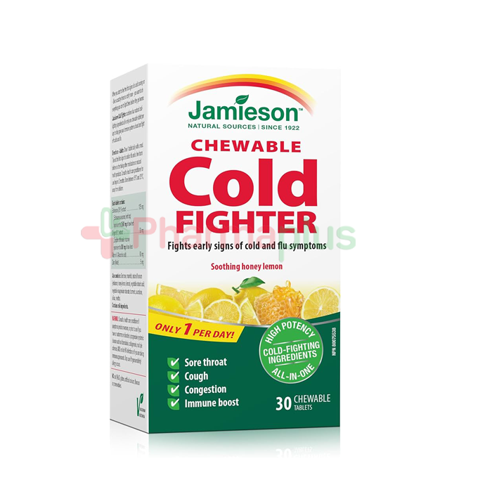 Jamieson cold fighter chewable tablets 30s | Pharmaplus | Pharmaplus