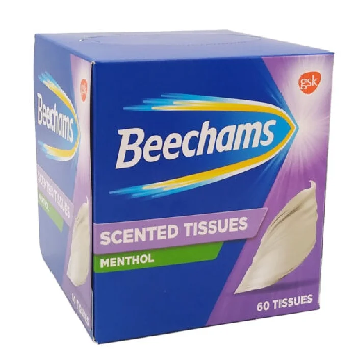 Beechams scented tissues menthol 60's | Pharmaplus | Pharmaplus