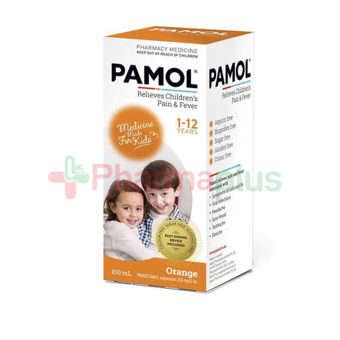 Pamol suspension 100ml | Pharmaplus | Pharmaplus