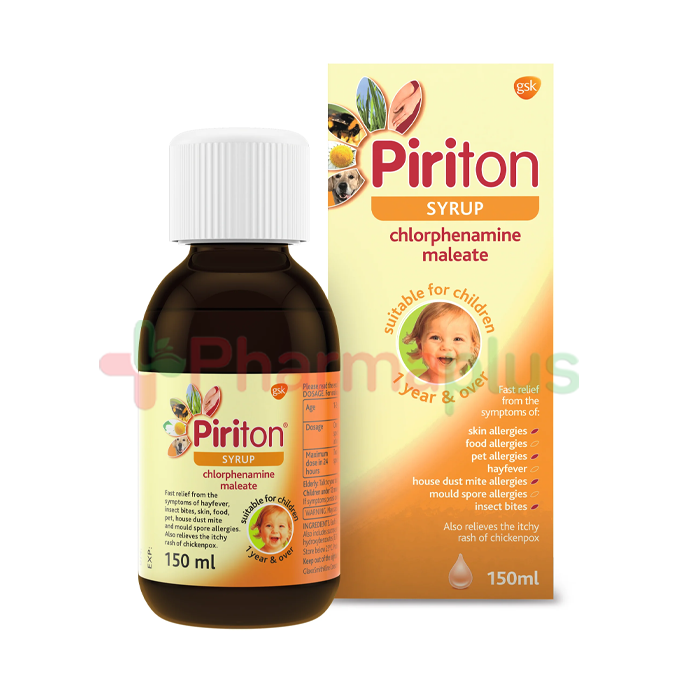 Piriton syrup 150ml | Pharmaplus | Pharmaplus