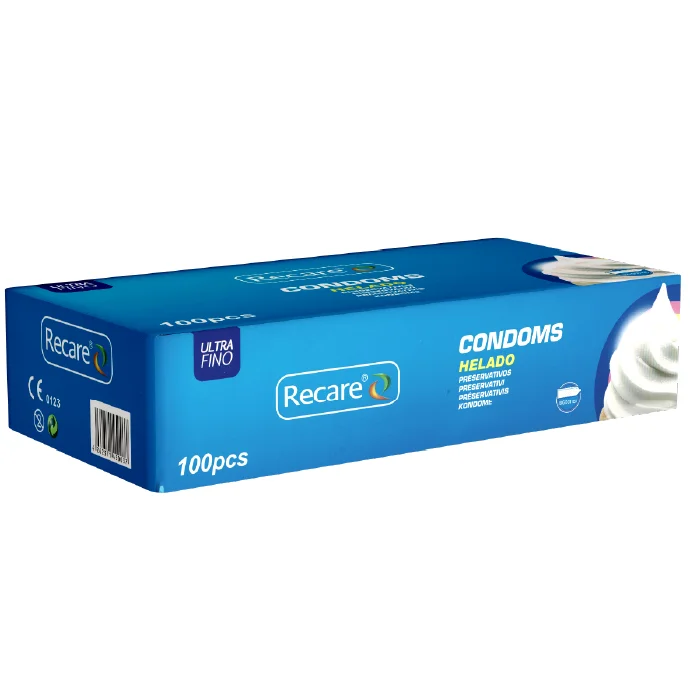 Recare condoms big dotted ice cream 12's | Pharmaplus | Pharmaplus