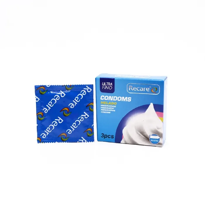 Recare condoms big dotted ice cream 3's | Pharmaplus | Pharmaplus