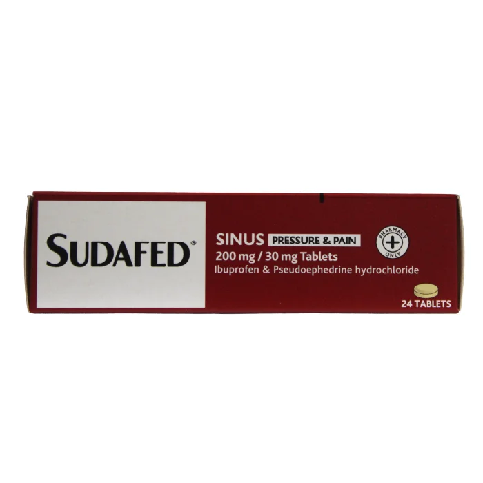 Sudafed sinus pain and pressure 24`s | Pharmaplus | Pharmaplus