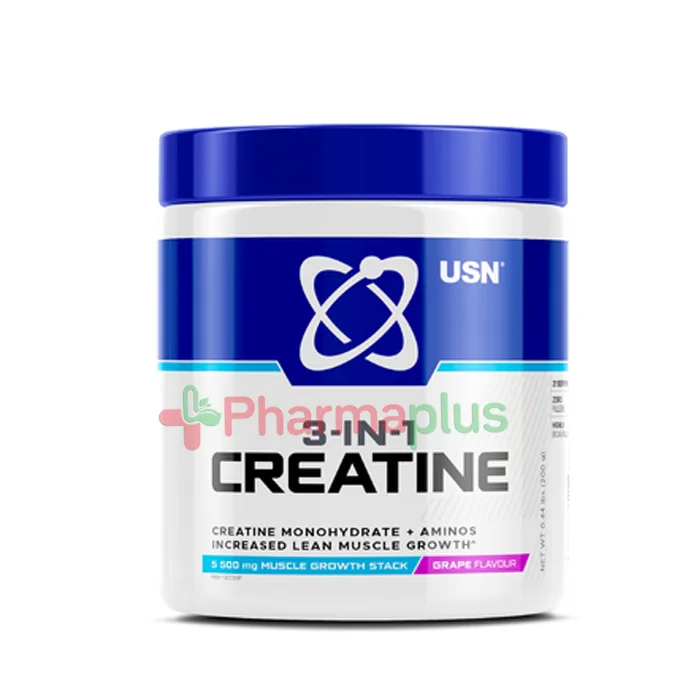 Usn creatine 3 in 1 creatine 200gm grape flavour | Pharmaplus | Pharmaplus