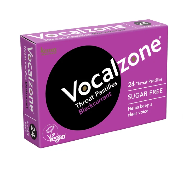 Vocalzone throat pastilles blackcurrant 24s | Pharmaplus | Pharmaplus