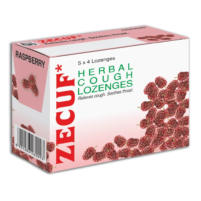 Zecuf herbal rasberry lozenges | Pharmaplus | Pharmaplus