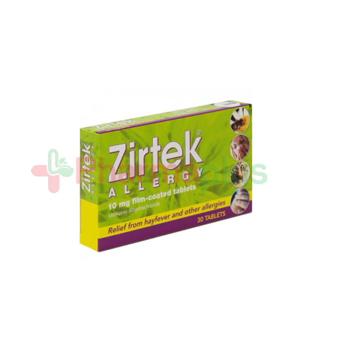 Zirtek allergy 10mg 30`s | Pharmaplus | Pharmaplus