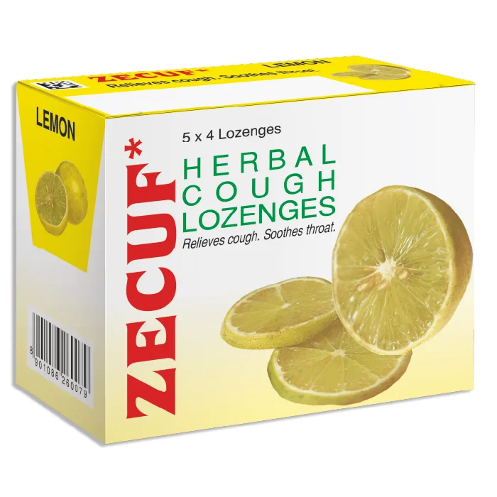 Zecuf herbal lozenges lemon 20s | Pharmaplus | Pharmaplus